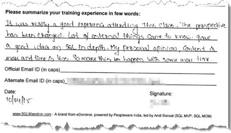 Sql Server Performance Tuning Master Class Hyderabad April 2015