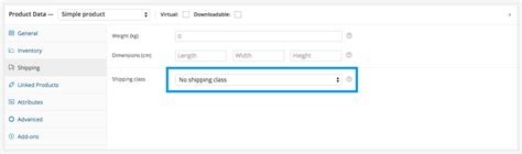 Product Shipping Classes Documentation Woocommerce