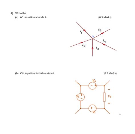 Solved Write The A KCL Equation At Node A Marks Chegg Com