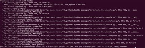 error while stacking custom layers over inception v3 network vision pytorch forums