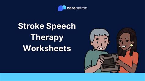 Speech Therapy For A Stroke Patient