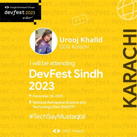 Urooj Khalid On Linkedin Devfest2023 Devfest2023 Techevent