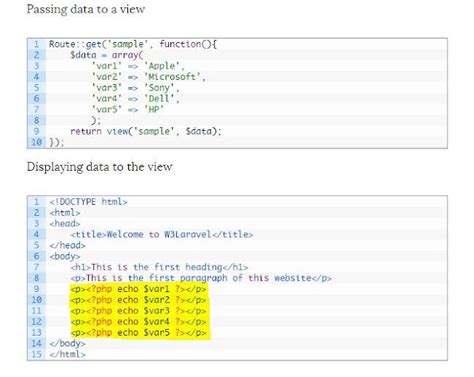 Laravel Blade Template Tutorial Defining Master Layout W3Laravel