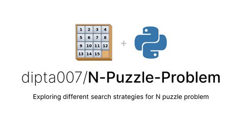 Github Dipta N Puzzle Problem Exploring Different Search Strategies For N Puzzle Problem