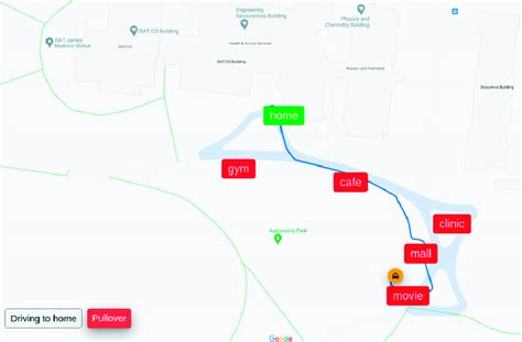 Graphical User Interface Note Gui For Autonomous Vehicle Showing