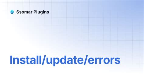 Installupdateerrors Ssomar Plugins