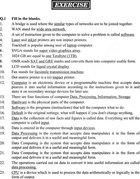 SOLUTION 11th Computer Science Chapter 1 Basics Of Information