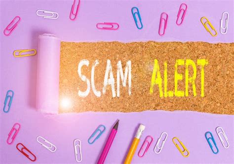 Handwriting Text Writing Scam Alert Concept Meaning Warning Someone About Scheme Or Fraud