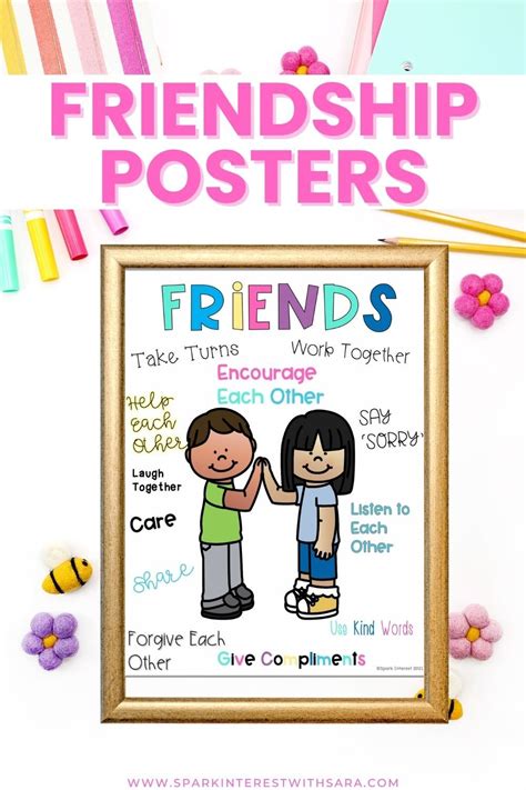 Friendship Classroom Posters Spark Interest With Sara Classroom Posters Friendship Poster