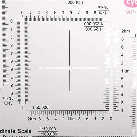 Land Navigation Protractor Coordinate Scale Protractor Map Protractor Topographical For