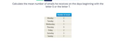 Calculate The Mean Number Of Emails He StudyX