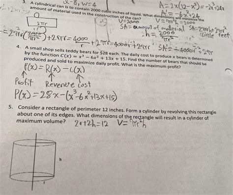 12th Grade Ap Calc Ab Help With Numbers 3 And 5 Please Theyre Tough And I Want To Know How