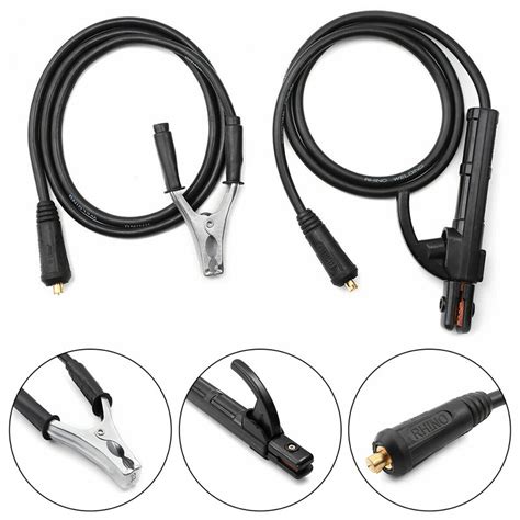 접지 용접 접지 클램프 클립 세트 Mma 아크 용접 인버터 기계용 전극 거치대 케이블 및 접지 클램프 케이블 3 5m