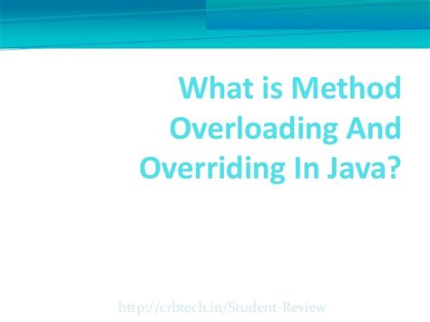 what is method overloading and overriding in java
