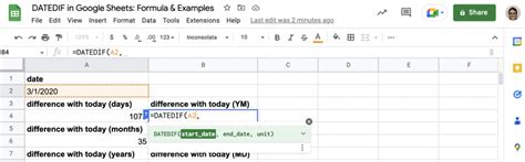 DATEDIF In Google Sheets Formula Examples Layer Blog