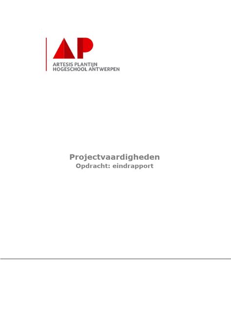 eindrapport pdf
