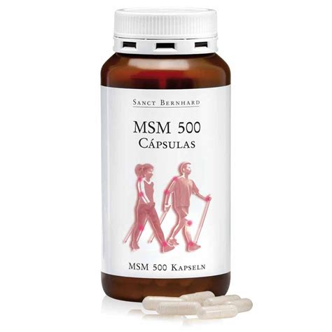 MSM (Metil-Sulfonil-Metano) 500mg en Cápsulas