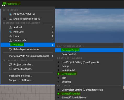 Unreal Engine GameLift Part Basic Multiplayer Example