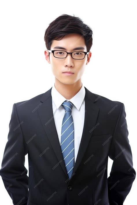 Premium Photo A Man In A Suit And Glasses Is Wearing A Suit And Tie