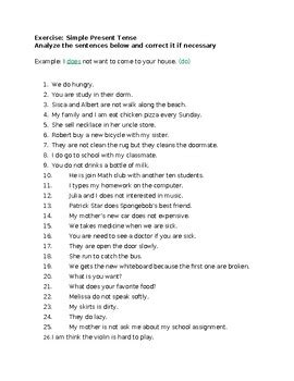 Error Analysis On Simple Present Tense By Henry Beer TPT