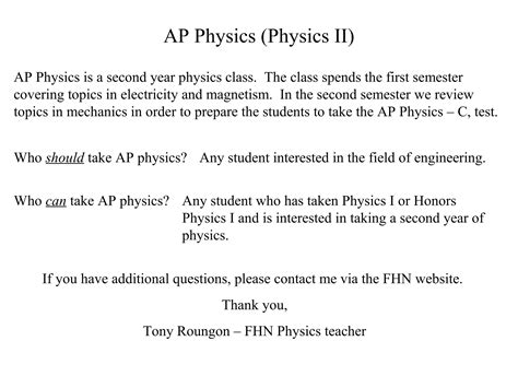 AP Physics PPT