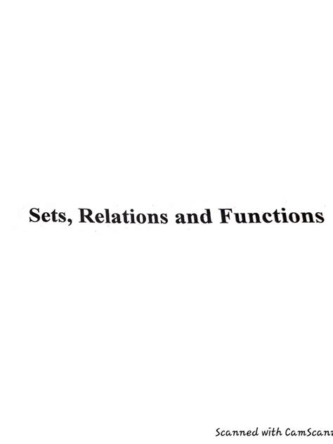 Unit 2 Set Relation Function Pdf