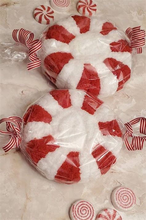 Fake Peppermint Candy Set Christmas Candy Candy Prop Faux Candies Red White Peppermint