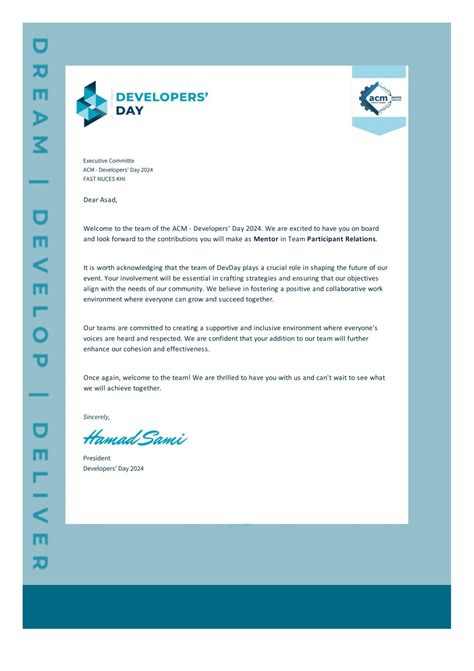 Asad M Furqan On Linkedin Dreamdevelopdeliver Mentor Developersday Acmnuces