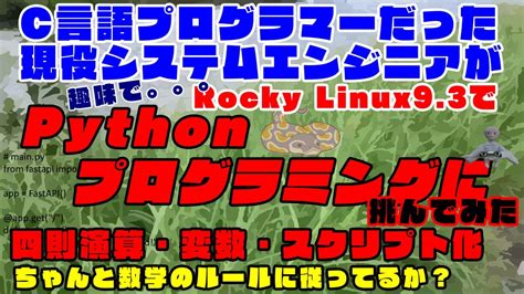 Pythonプログラム 四則演算はちゃんと数学のルールに従ってるスクリプトにしてみた変数の型宣言ってあるのやってみよう YouTube