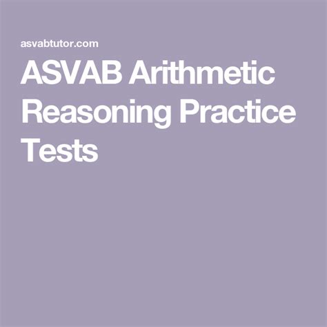 Best 13 Asvab Arithmetic Reasoning Practice Tests Artofit