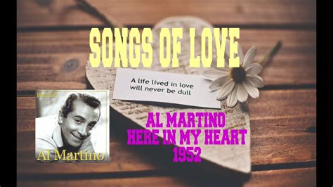 Al Martino Here In My Heart Youtube