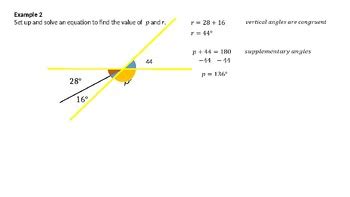 Solving For Unknown Angles With Animations By Sean Johnson TPT