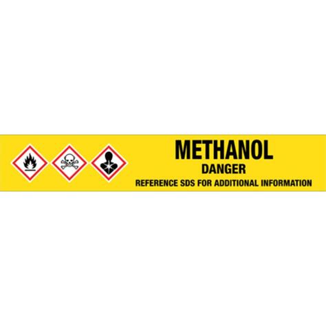 Methanol Cas 67 56 1 Ghs Pipe Marking Label Comprehensive Safety