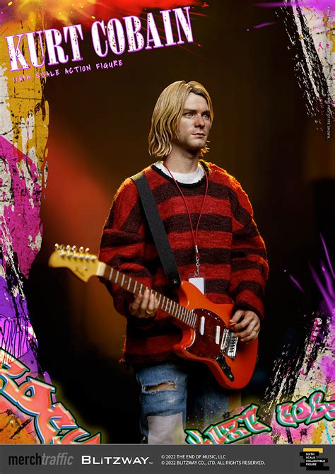 Kurt Cobain Nirvana Action Figure Perfeita Em Escala 16 Da Blitzway
