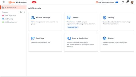 Introducing New Look Administration Spaces In Automation Cloud Product News Uipath Community