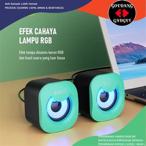 Jual Rs 180 100 Original Robot Speaker Usb Rs180 Multimedia Portable Speaker Music Mini For