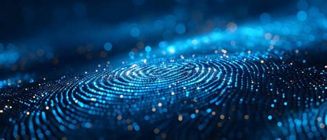 Futuristic Fingerprint Scan For Secure Tech Solutions Concept