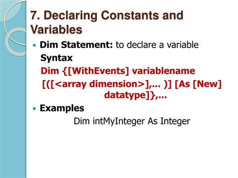 PPT CHAPTER Understanding Visual Basic Fundamentals PowerPoint Presentation ID