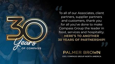 Tim Cockram On Linkedin Compass Group Usa On Linkedin Compass30 25 Comments