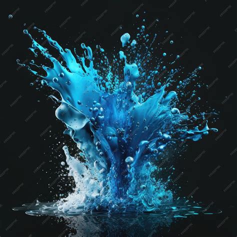 Premium Photo Natural Water Splash Vfx Game Ai Generated