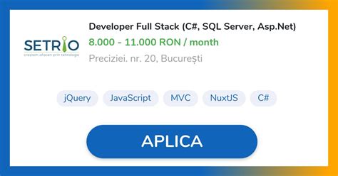Devjob On Linkedin Developer Full Stack C Sql Server Aspnet Job
