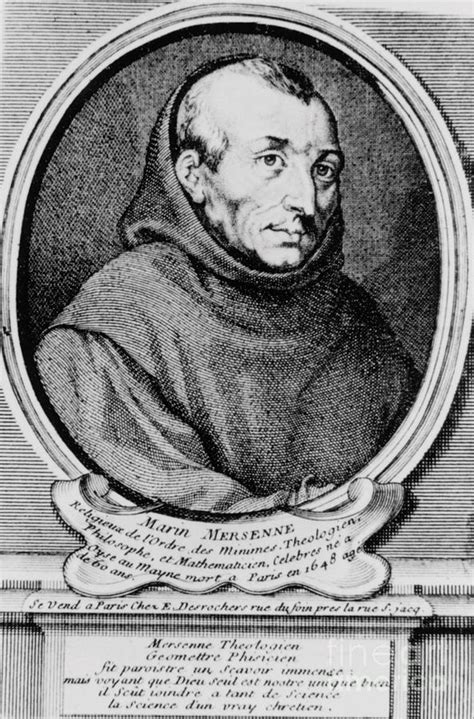 Portrait Of Marin Mersenne By Science Photo Library