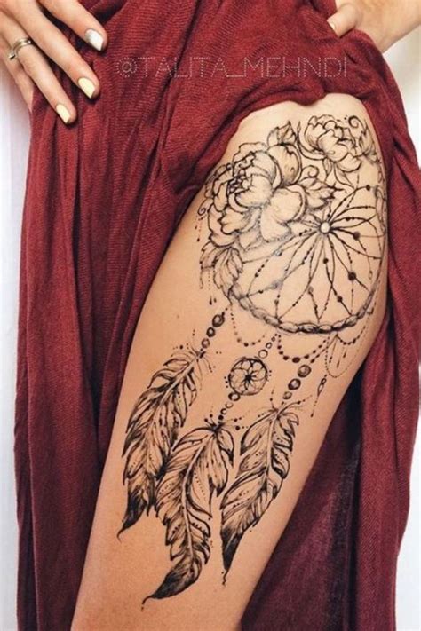 Vera Sidika Thigh Tattoos 22 Classy Side Thigh Tattoos For Women In