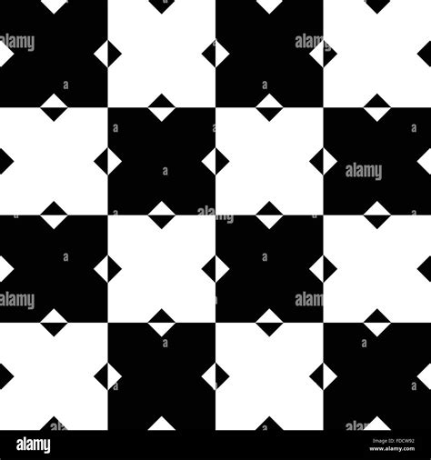 Seamless Monochrome Pattern With X Shape Intersecting Crossing Lines Repeatable Abstract