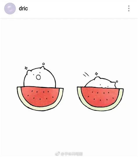 分享，dirc画的猫咪，简单可爱。 艺术秀 简笔画 花瓣网