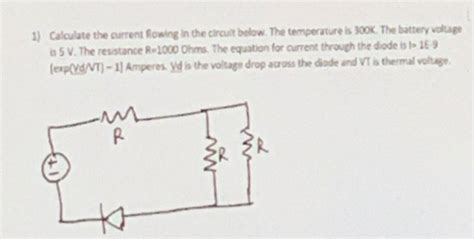 Solved Calculate The Current Flowing In The Circuit Below Chegg Com