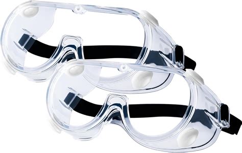 2 Pack Safety Goggles Anti Fog Lab Goggles Over Glasses Safety