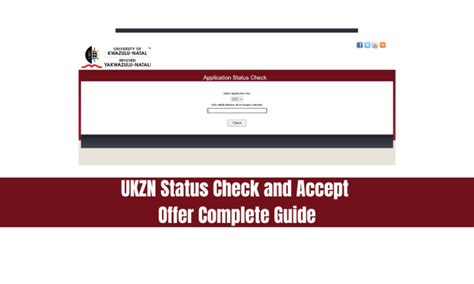 Ukzn Status Check And Accept Offer Complete Guide