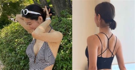 42kg 한그루 쌍둥이맘의 완벽 수영복 몸매이 운동 꾸준히 한 덕분