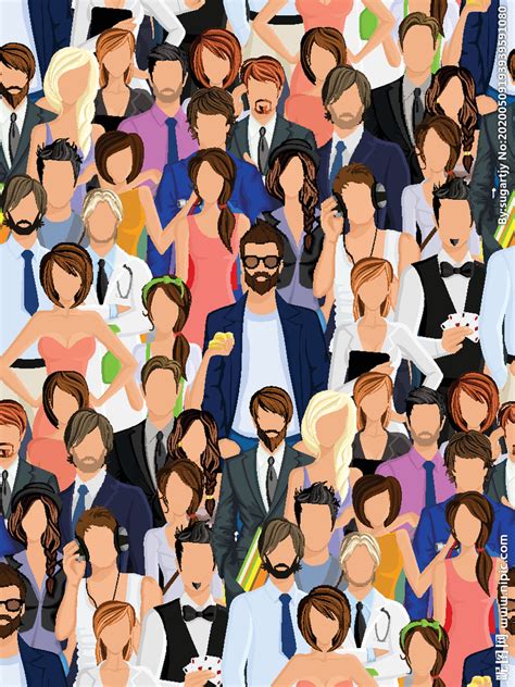 卡通人群设计图卡通设计广告设计设计图库昵图网